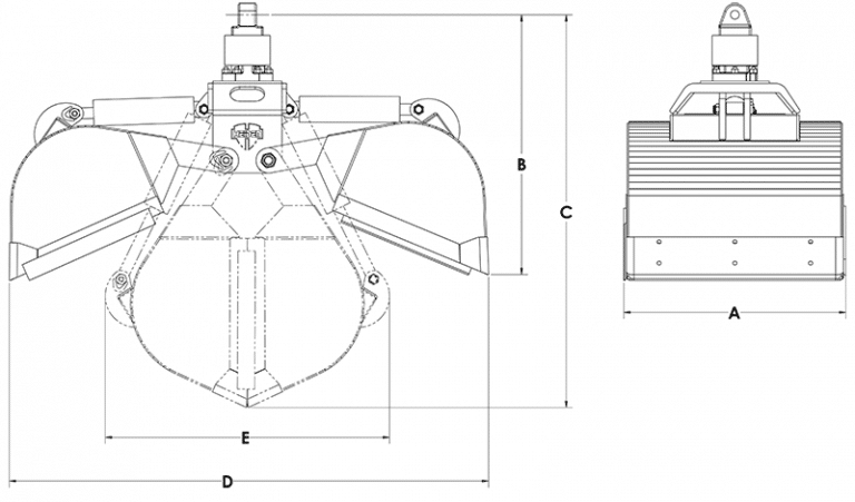 Clam Buckets - Heiden Crane Attachments